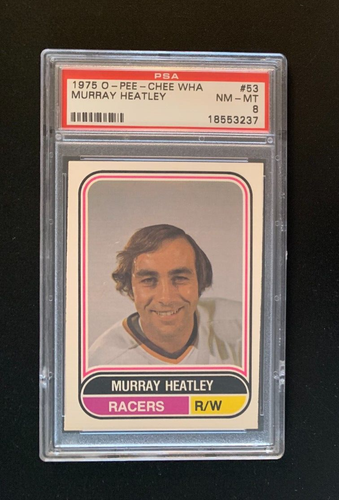 1975/76 OPC WHA Murray Heatley PSA 8 | eBay