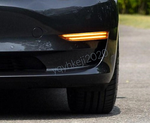 Fit For Tesla Model 3 2017-2022 Daytime Running Light LED Front Bumper ...