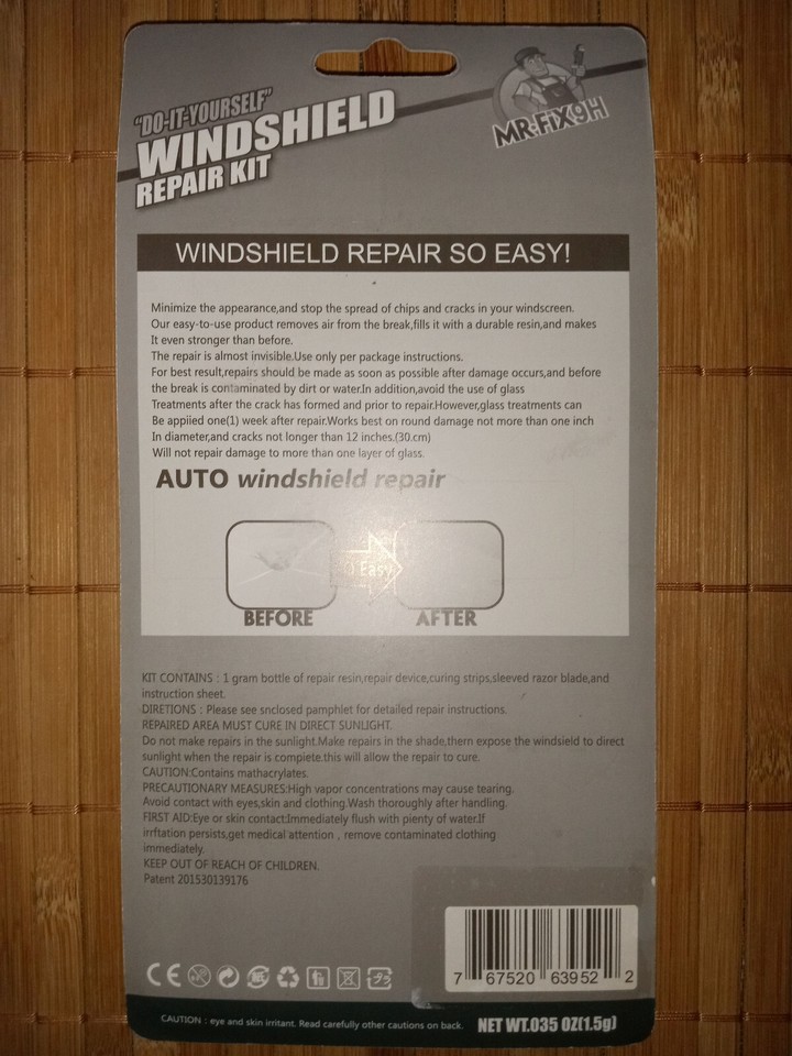 Lifede DIY Auto Glass Repair Kit, Windshield Crack Repair Kit, Car ...