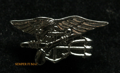 SEAL TEAM TRIDENT HAT LAPEL PIN USS US NAVY SPECIAL WARFARE ENLISTED ...