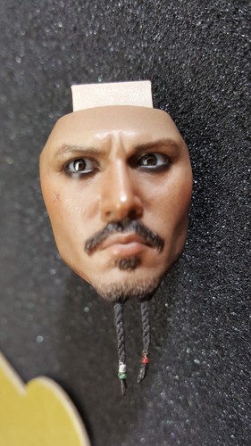 Genuine Disney Hot Toys DX06 POTC Captain Jack 1:6 serious Face PERS ...