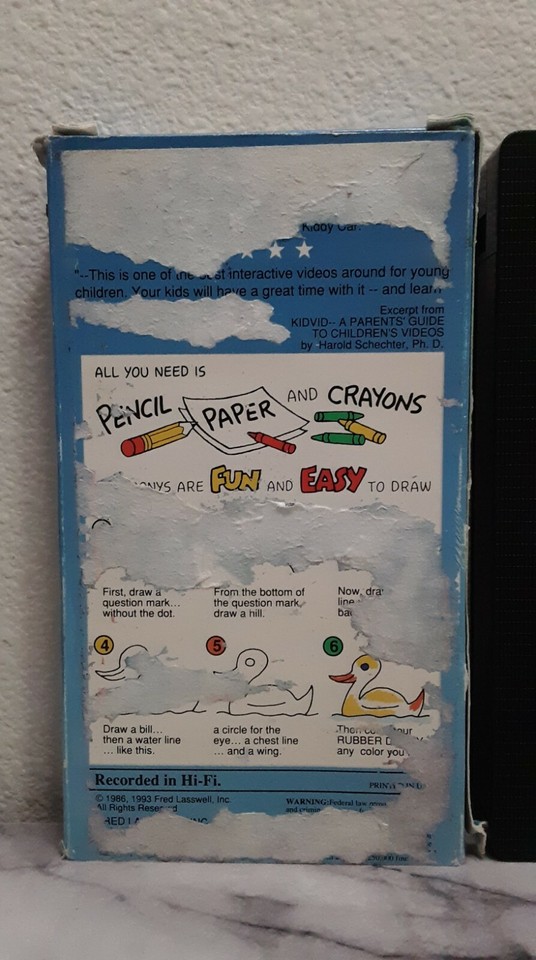 Draw and Color A Cartoony Party (VHS) | eBay