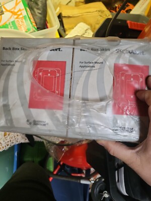 lot 8 SPECTRA ALERT ADVANCE BBS-2 Wall BACK BOX SKIRT RED NEW IN BOX | eBay