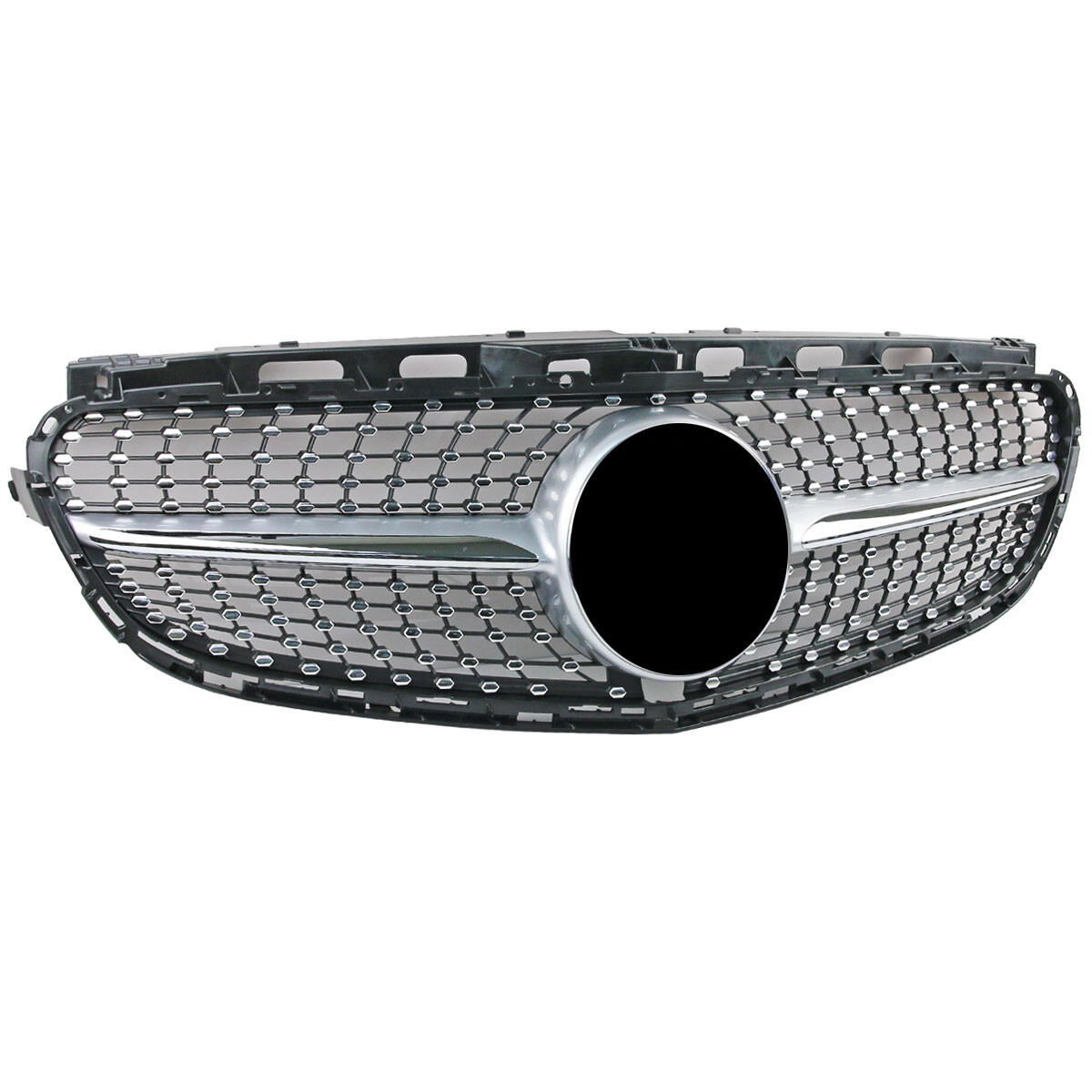 Front Silver Diamond Grille For Mercedes Benz W212 E-Class E180 E200 ...