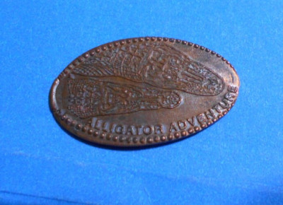 Alligator Adventure elongated penny North Myrtle Beach SC USA cent ...