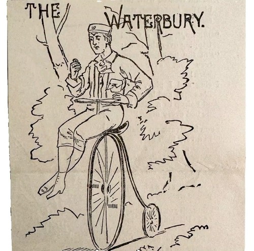 The Waterbury Bike Watch 1885 Advertisement Victorian Jewelry Merritt ...