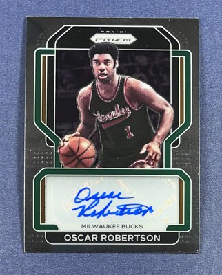 2021-22 Panini Prizm Signatures Oscar Robertson SG-ORB Auto Autograph ...