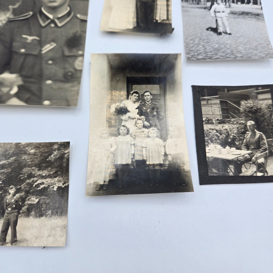Original WWII WW2 German Iron Cross tank Panzer crew photo set uniform ...