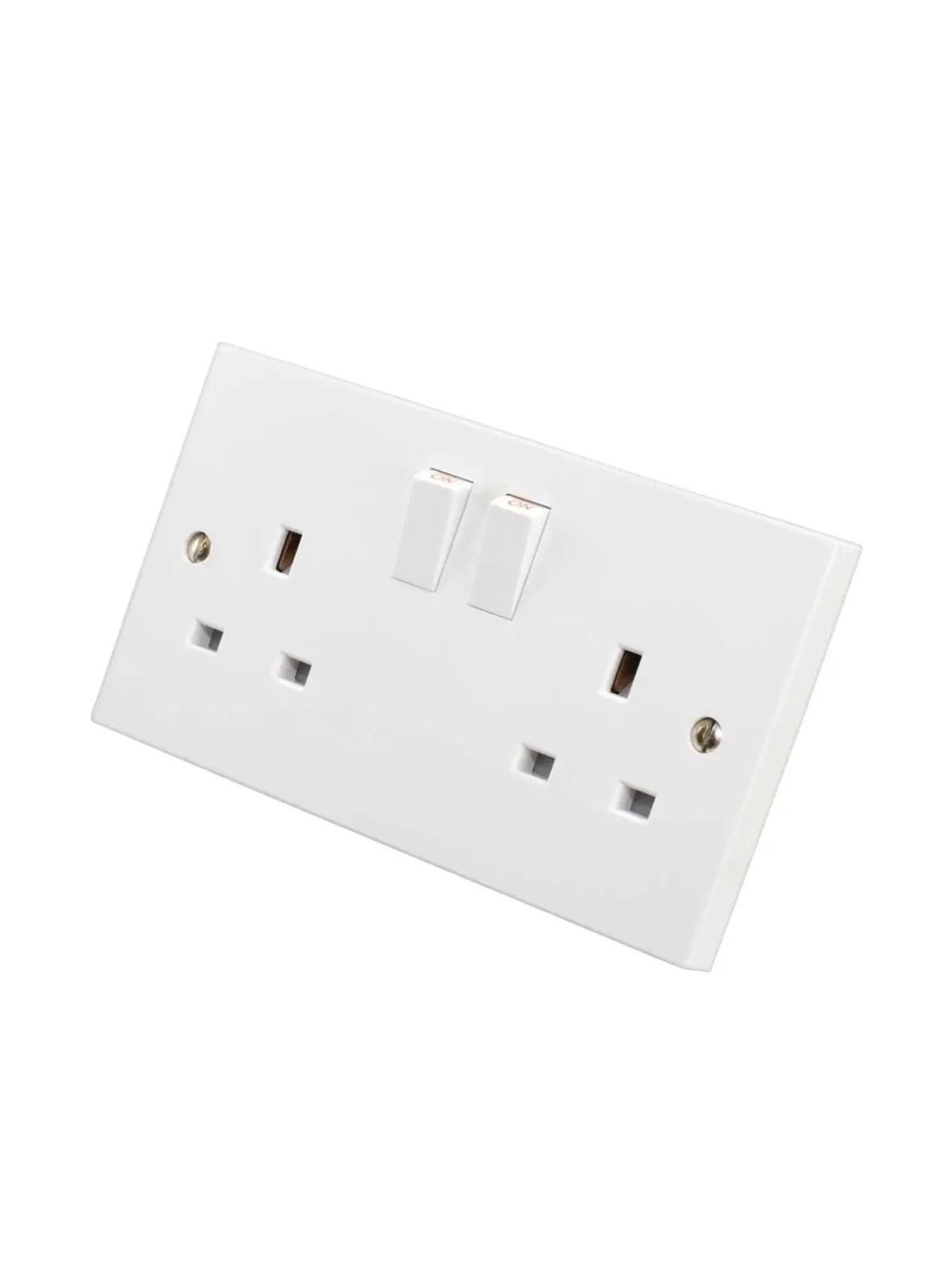 White Double Switched Socket- 10 sockets! | eBay UK