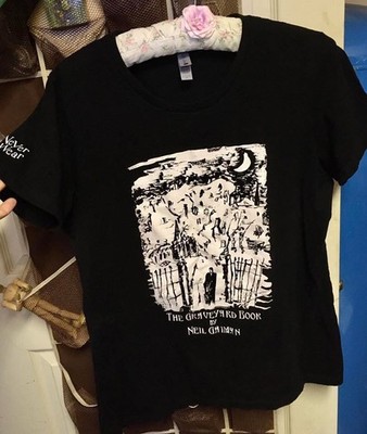 Neil Gaiman Next Level The Graveyard Book Tshirt XL goth Babydoll Top ...