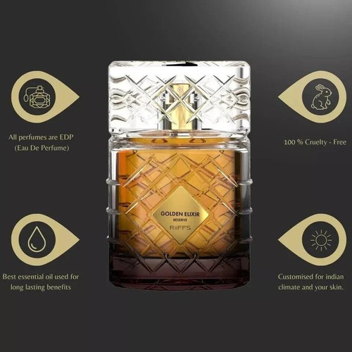 GOLDEN ELIXIR RESERVE UNISEX EDP - 100ML (3.4OZ) BY RIIFFS | eBay