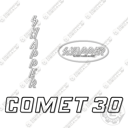 Fits Snapper Comet 30 Decal Kit Mower Decals (307X) 7 YEAR 3M VINYL! | eBay