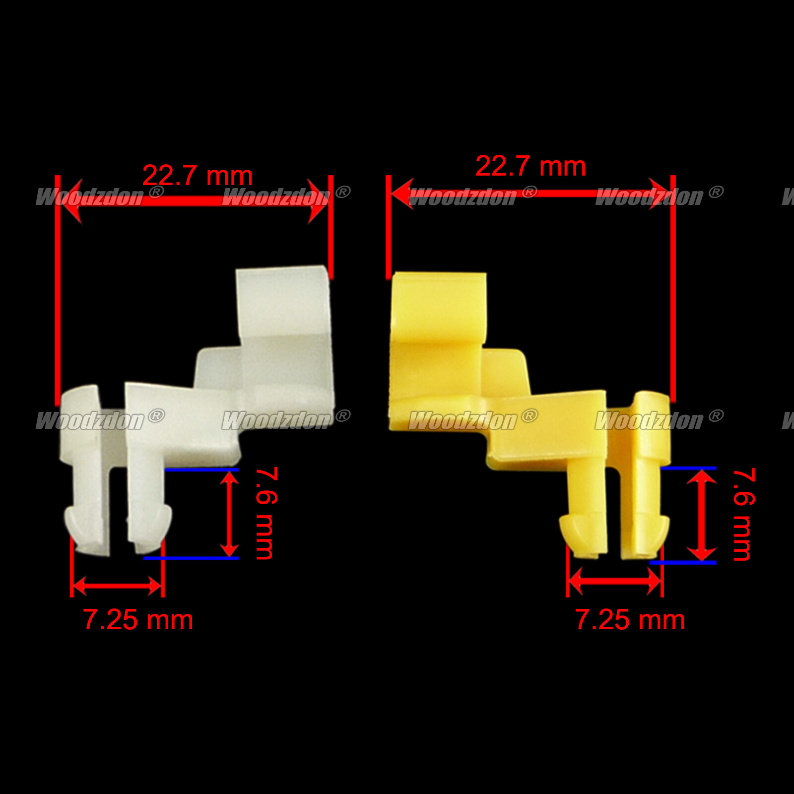 Total 20 Each 10 Pcs 69293-12030 & 69293-12040 Door Lock 5mm Rod Size ...