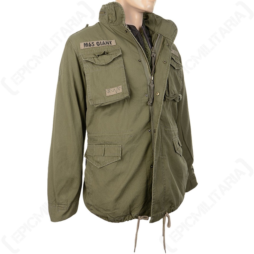 Brandit Military M65 Giant Field Jacket Coat - Olive - Various Sizes | eBay