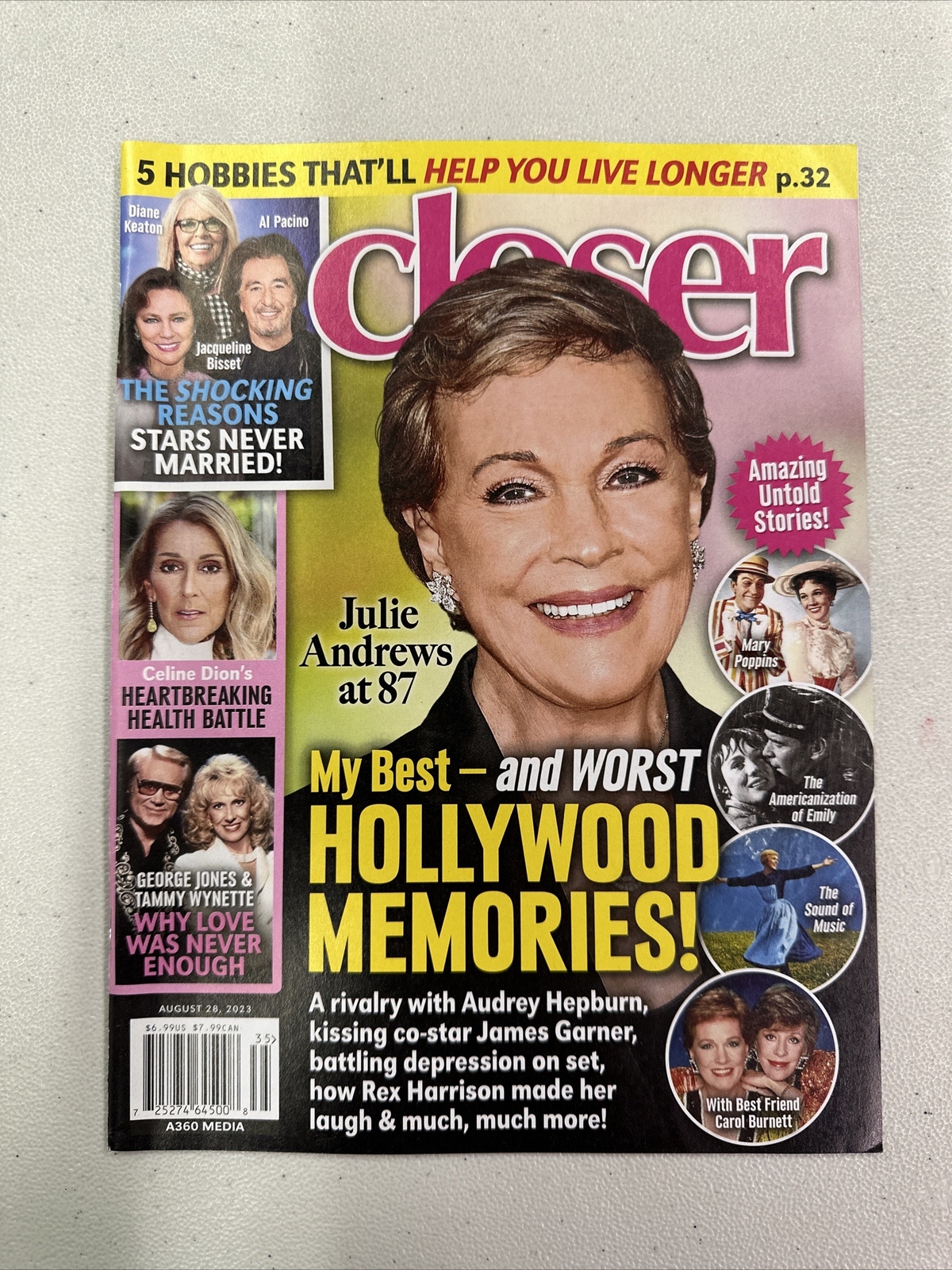 CLOSER MAGAZINE JULIE ANDREWS AUGUST 28, 2023 | eBay