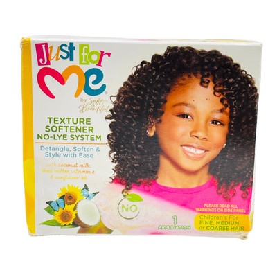 Just For Me Children's Texture Softener No-Lye System | eBay