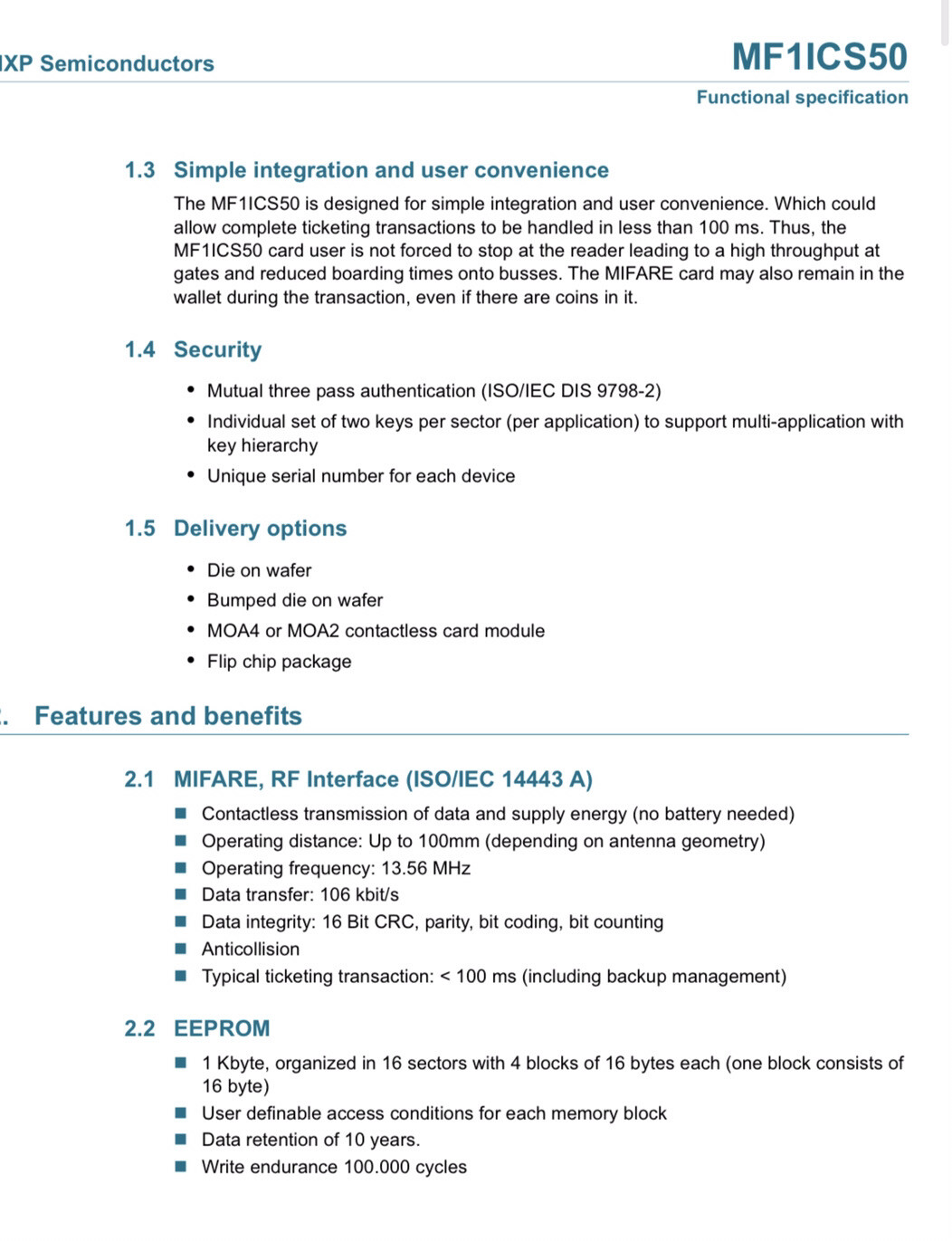 10X Philips MIFARE MF1 IC S50 - 8K 13.56MHz PVC CHIP HF NFC RFID NXP ...