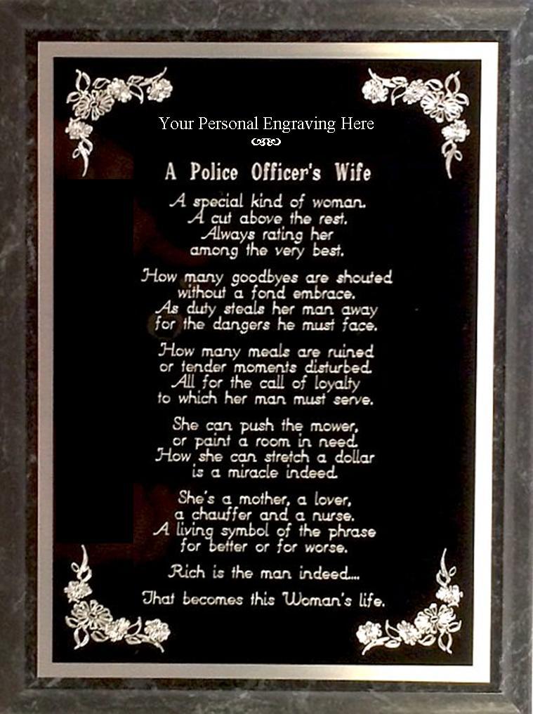 Police Officers Wife Poem