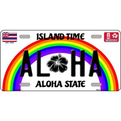 Aloha Novelty Metal License Plate Tag LP-12551 | eBay