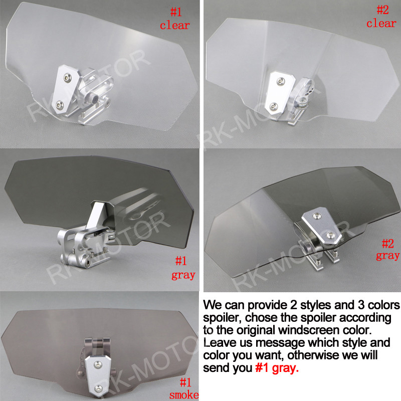 Clip on Windshield High Windscreen Spoiler Fit For BMW R1100S Light ...