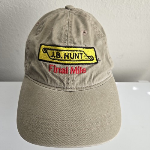 JB Hunt Logo Yellow Final Mile Adjustable Dad Hat Baseball Cap ...