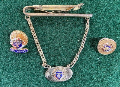 VINTAGE KNIGHTS OF COLUMBUS TIE BAR WITH 30 YEAR & PAST GRAND KNIGHT ...