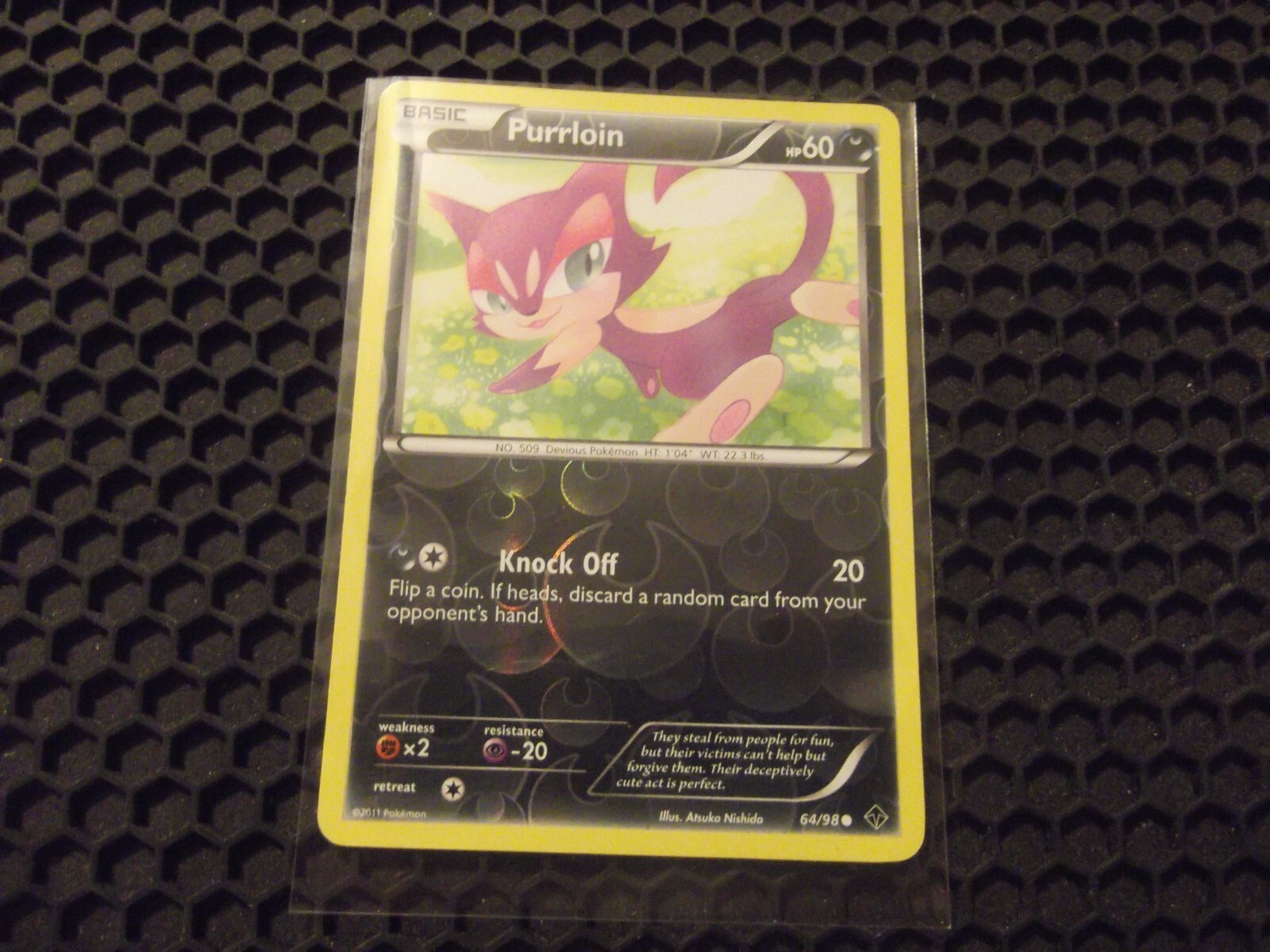 Pokemon Card Reverse Holo Purrloin 64/98 BW Emerging Powers LP 2011 | eBay
