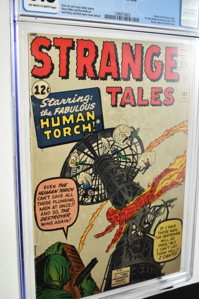 Strange Tales #101 CGC 6.5 (1962) 1st Solo Human Torch in Silver Age ...