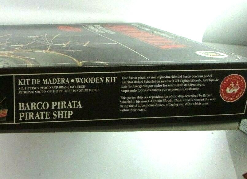VTG Constructo ARABELLA Pirate Ship Wooden Model Kit Diset Complete Box ...