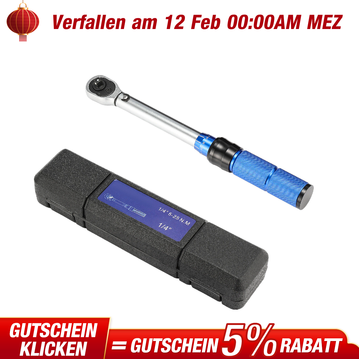 Drehmomentschlüssel 1/4 5-25 Nm Ratsche Drehmoment Werkzeug Für ...