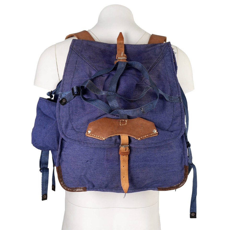 Original Romanian Army Canvas Rucksack - Blue-Adjustable- Military ...