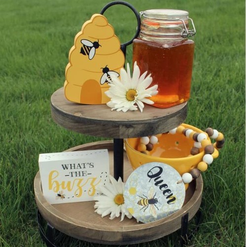 Mini Honey Bee Hive Shelf Sitter Decor Sign Decoration | eBay