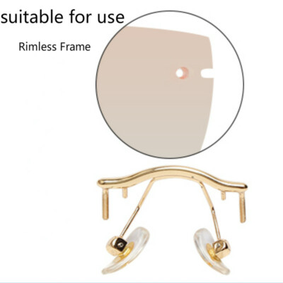 1 X Unisex Rimless Eyewear Nose Bridge Replacement Anti-Slip Glasses ...