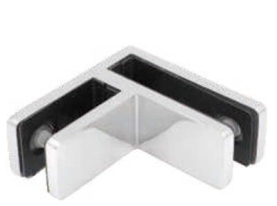 Stainless Steel 90 Degree Glass Balustrade Stiffener / Clamp 10-12mm ...