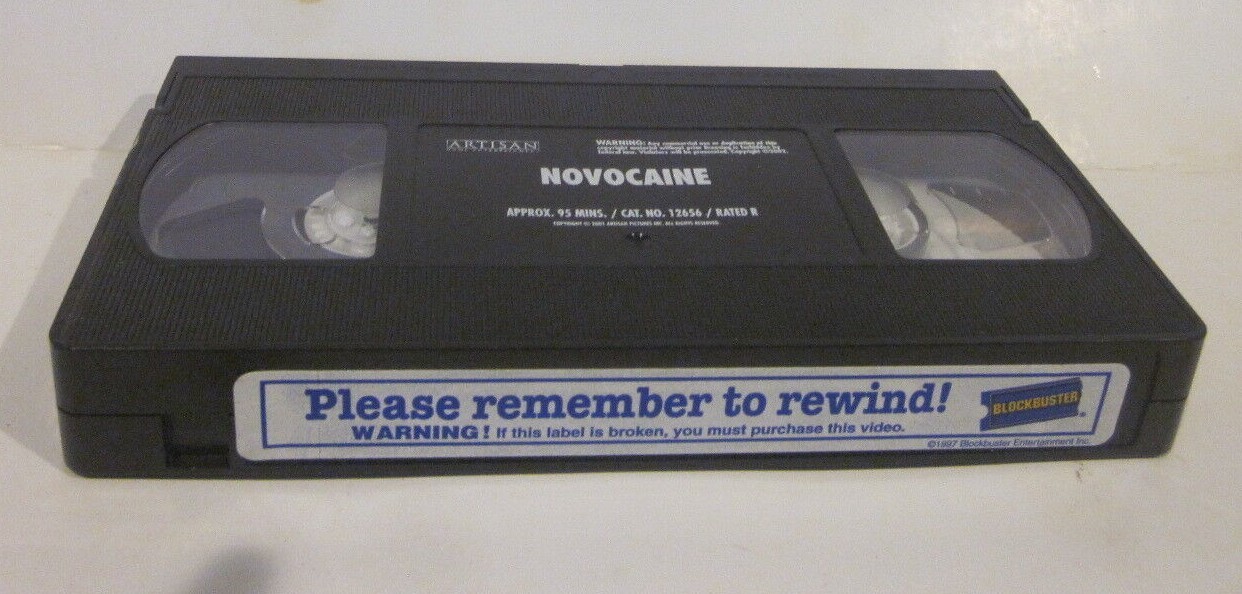 Novocaine (VHS 2002) Steve Martin Helena Bonham Carter Laura Dern Ex ...