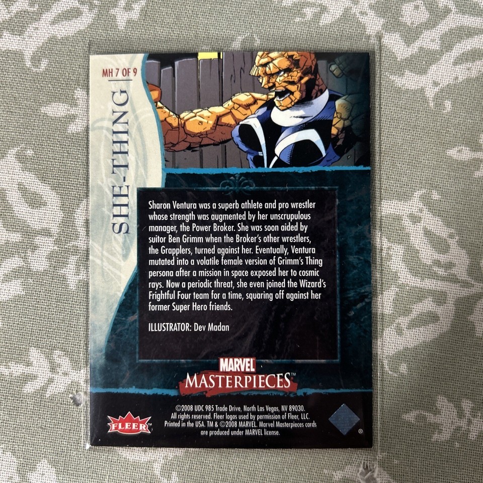 2008 Marvel Masterpieces Series 2 MARVEL HEROINES Holofoil #MH7 She ...