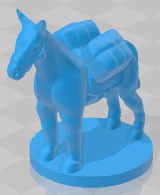 Mule Mini - DND - Pathfinder - Dungeons & Dragons - RPG - Tabletop ...