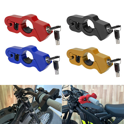 Motorcycle Handlebar Grip Lock Anti Theft Throttle Clutch Brake Lock ...