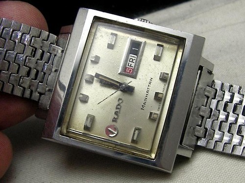 RADO Manhattan Watch Square Face SWISS MADE Water Sealed Width 34 x ...