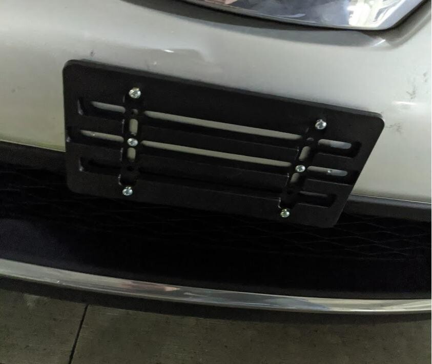 Universal License Plate Tag Holder Mounting Relocator Adapter Bumper ...