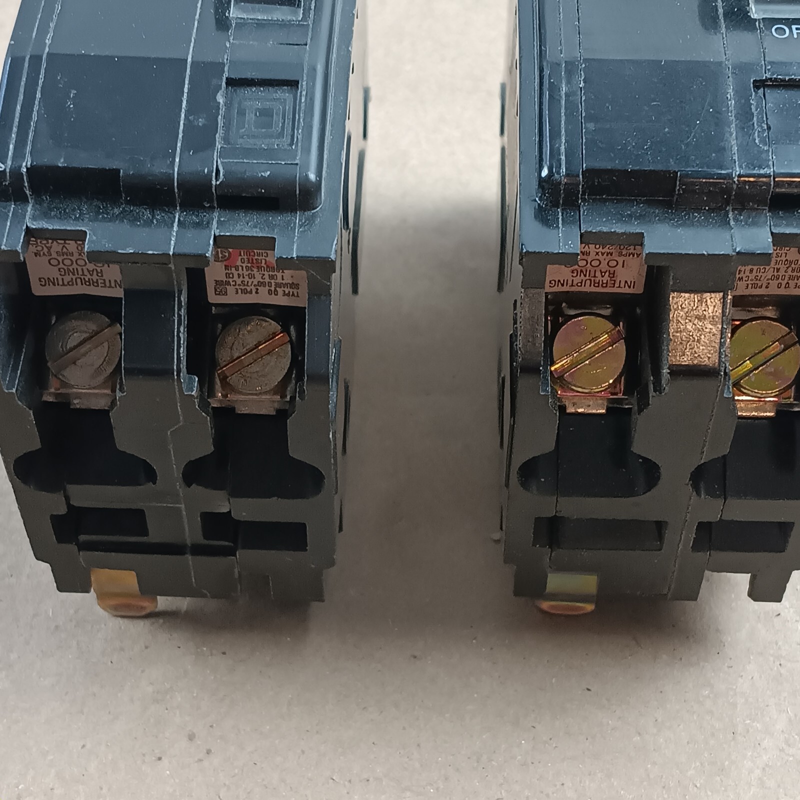 2 Square D Circuit Breakers 20 amp LM-0728 Double Pole HACR Type For AC ...