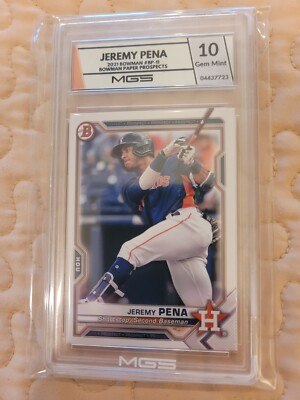JEREMY PENA 2021 BOWMAN PROSPECTS Topps 1ST #10 GEM MINT ROOKIE CARD🔥 ...