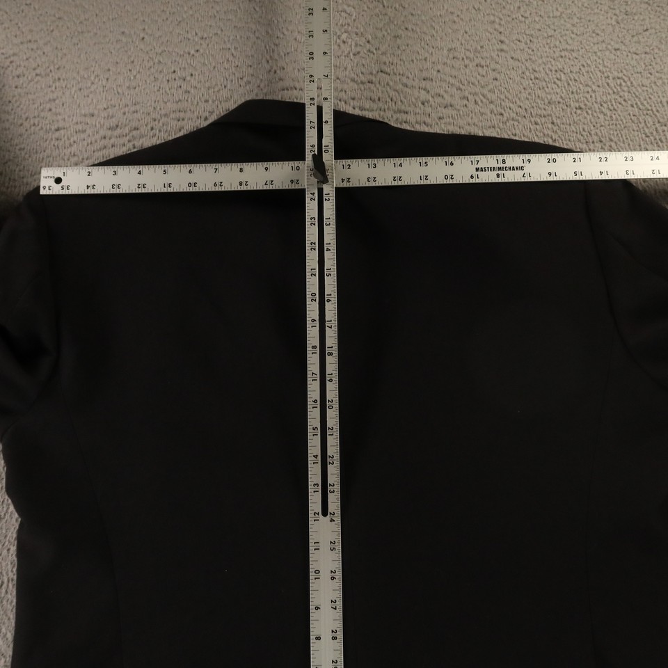 VTG Hopsack Jacket XL Black Polyester Wool Blazer Sport Coat Breathable ...