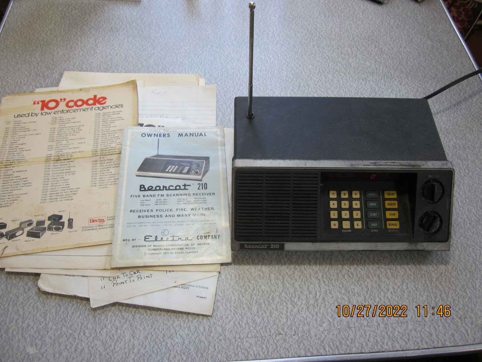 Bearcat 210 scanner works | eBay