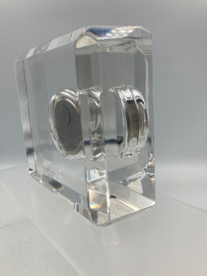 Beautiful Jasper Conran Stuart Crystal Clock Seiko Movement Fully ...