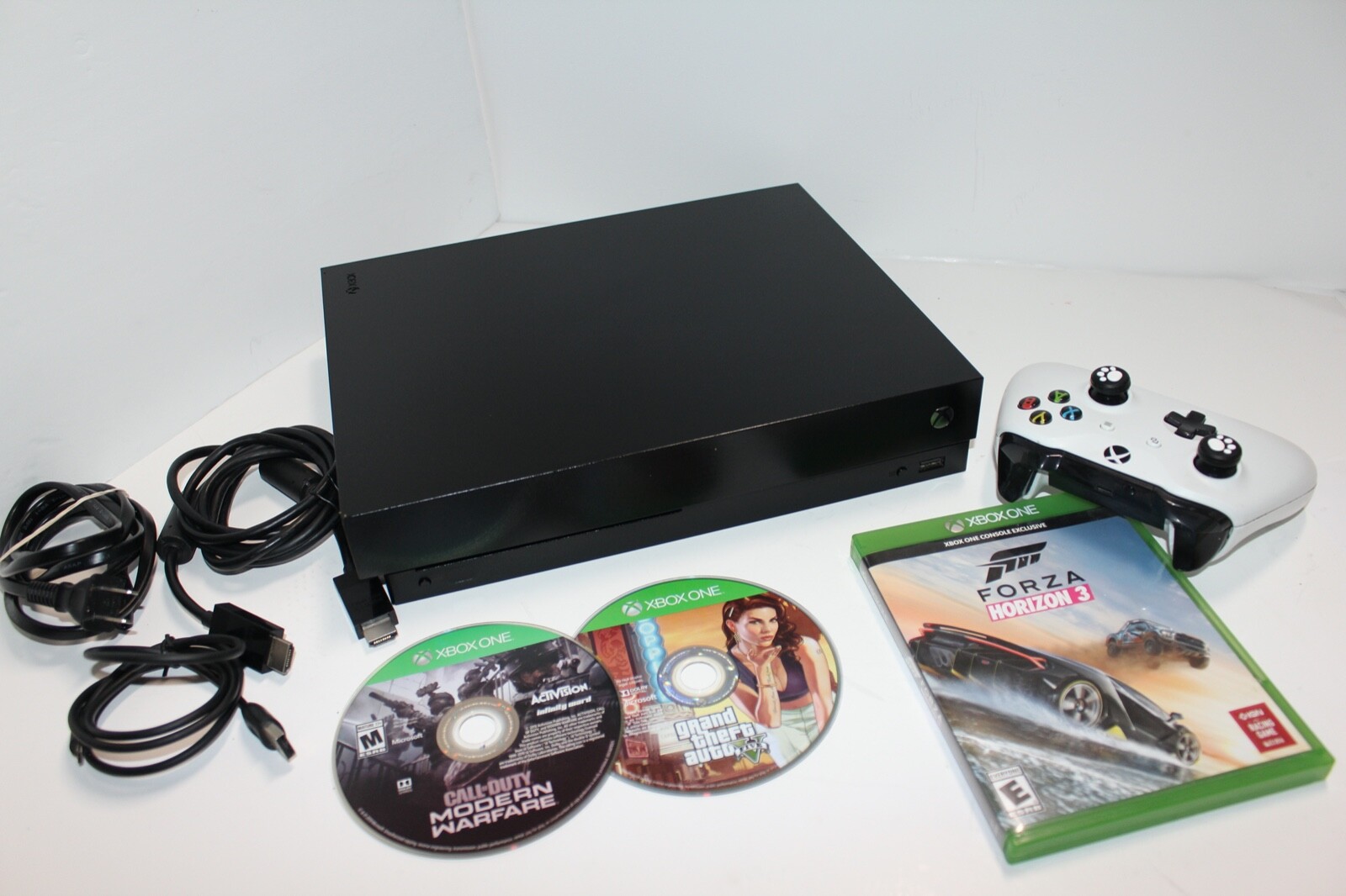 Microsoft Xbox One X 4K 1TB Model 1787(black) + 3 Games | eBay