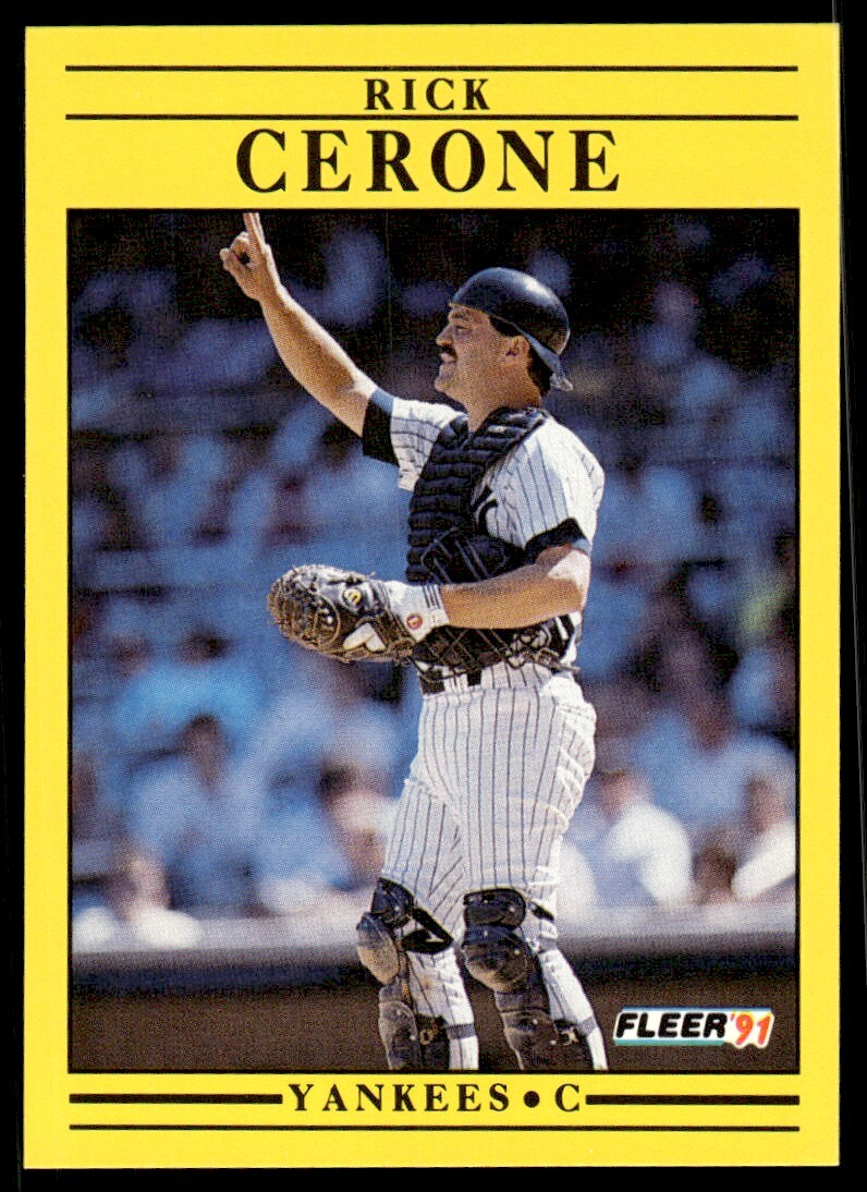 1991 Fleer Baseball Card Rick Cerone New York Yankees #660 | eBay