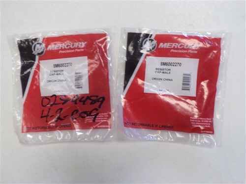 MERCURY MALE RESISTOR CAP PAIR (2) 8M6002270 MARINE BOAT | eBay