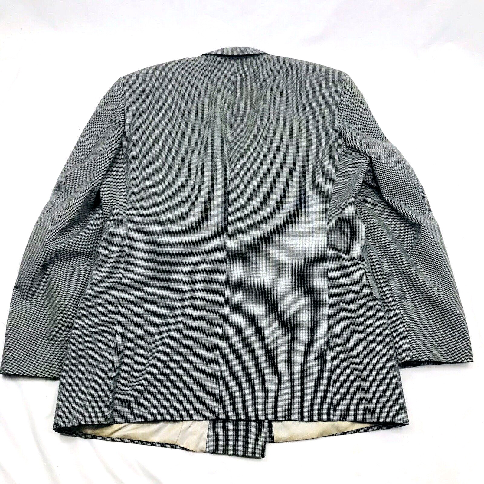 Johnny Carson Sports Coat 42 44 Double Breast Houndst… - Gem
