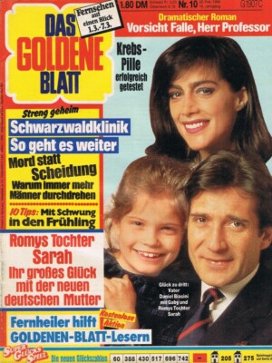 DAS GOLDENE BLATT #10 1986 Vintage GERMAN MAGAZINE cover DANIEL BIASINI ...